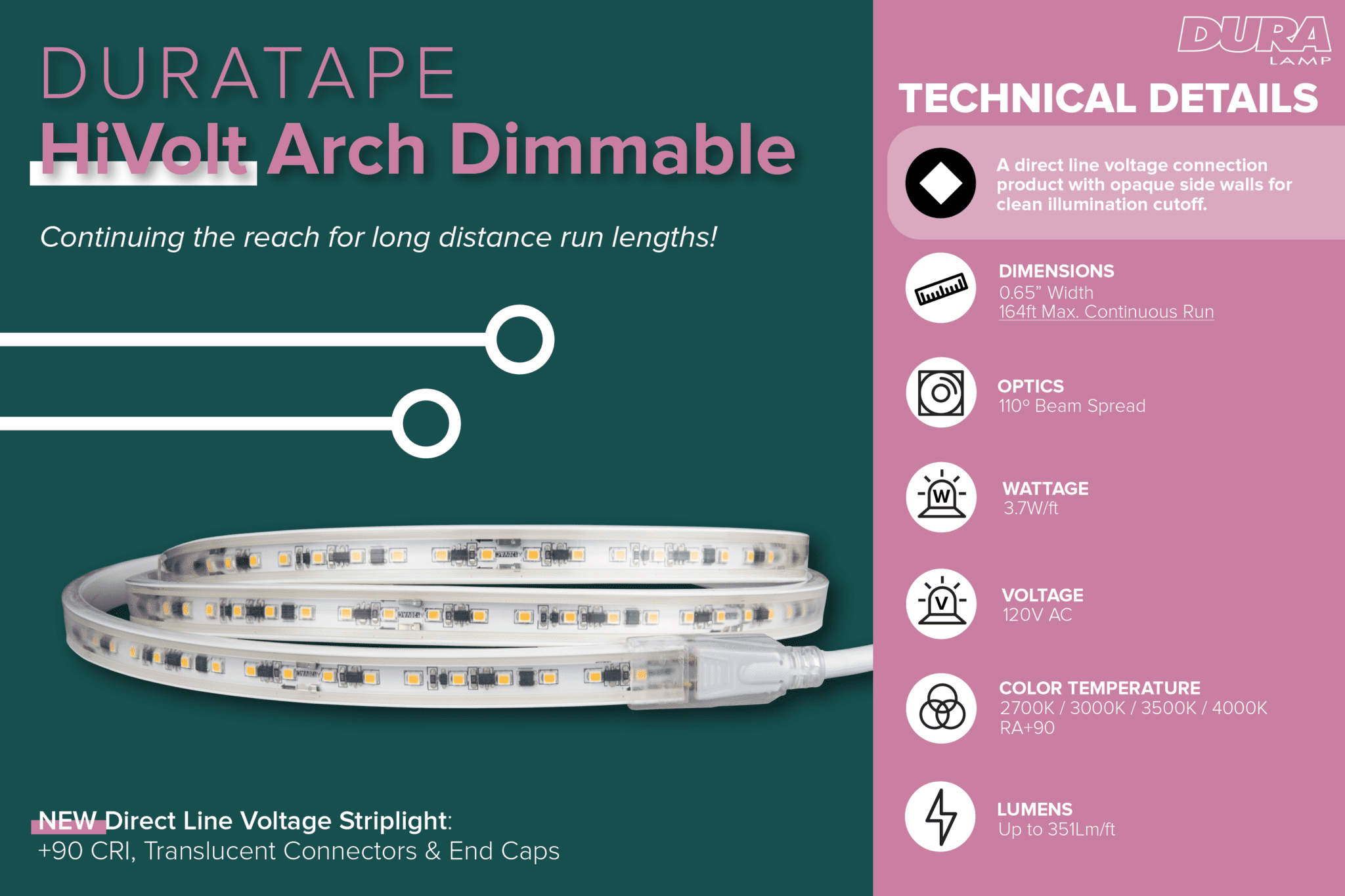 Duratape HiVolt Arch Featured Product - Targetti